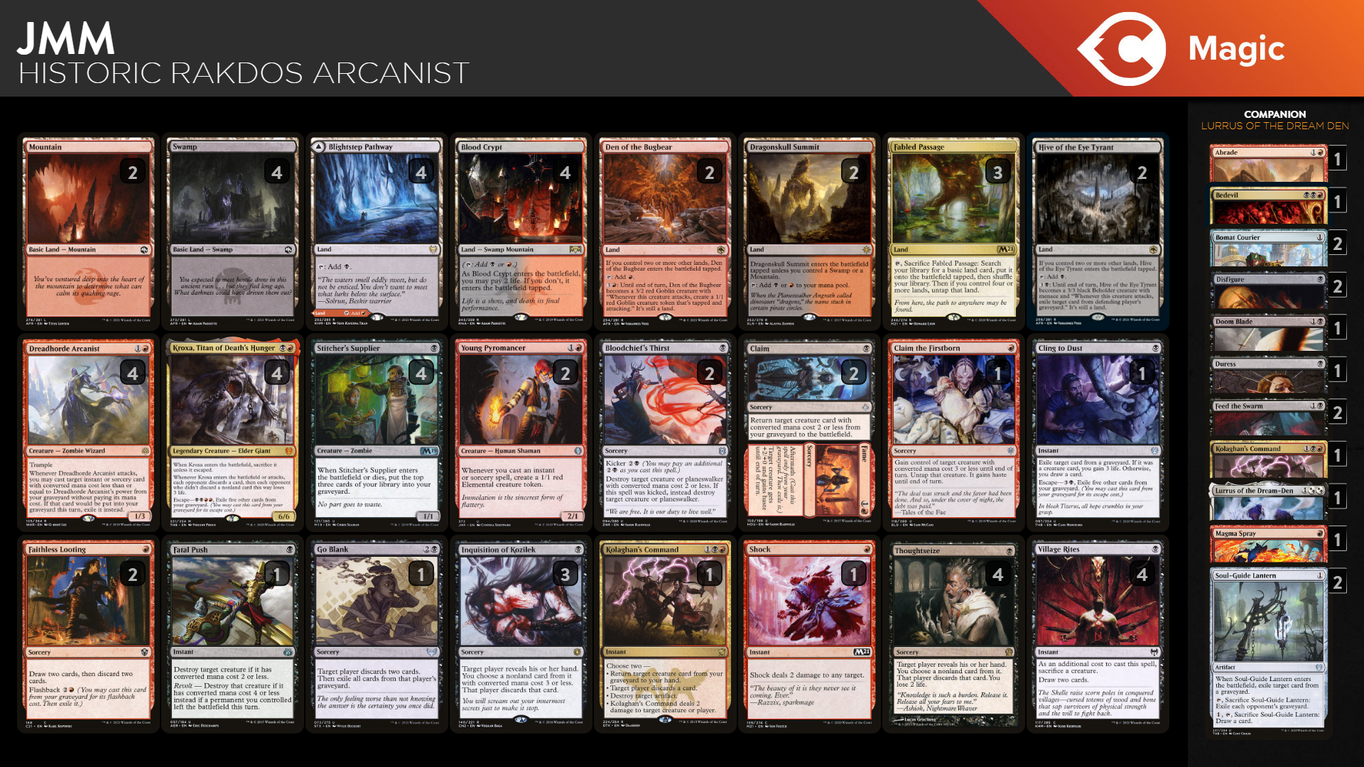 Magic The Gathering Rakdos Deck