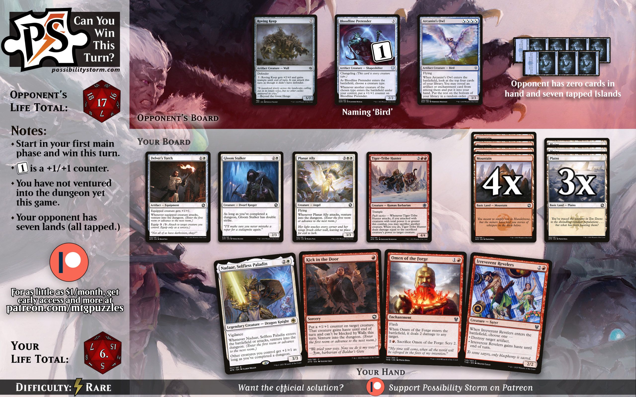 Possibility Storm Puzzle: Venture Into the Dungeon | TCGplayer