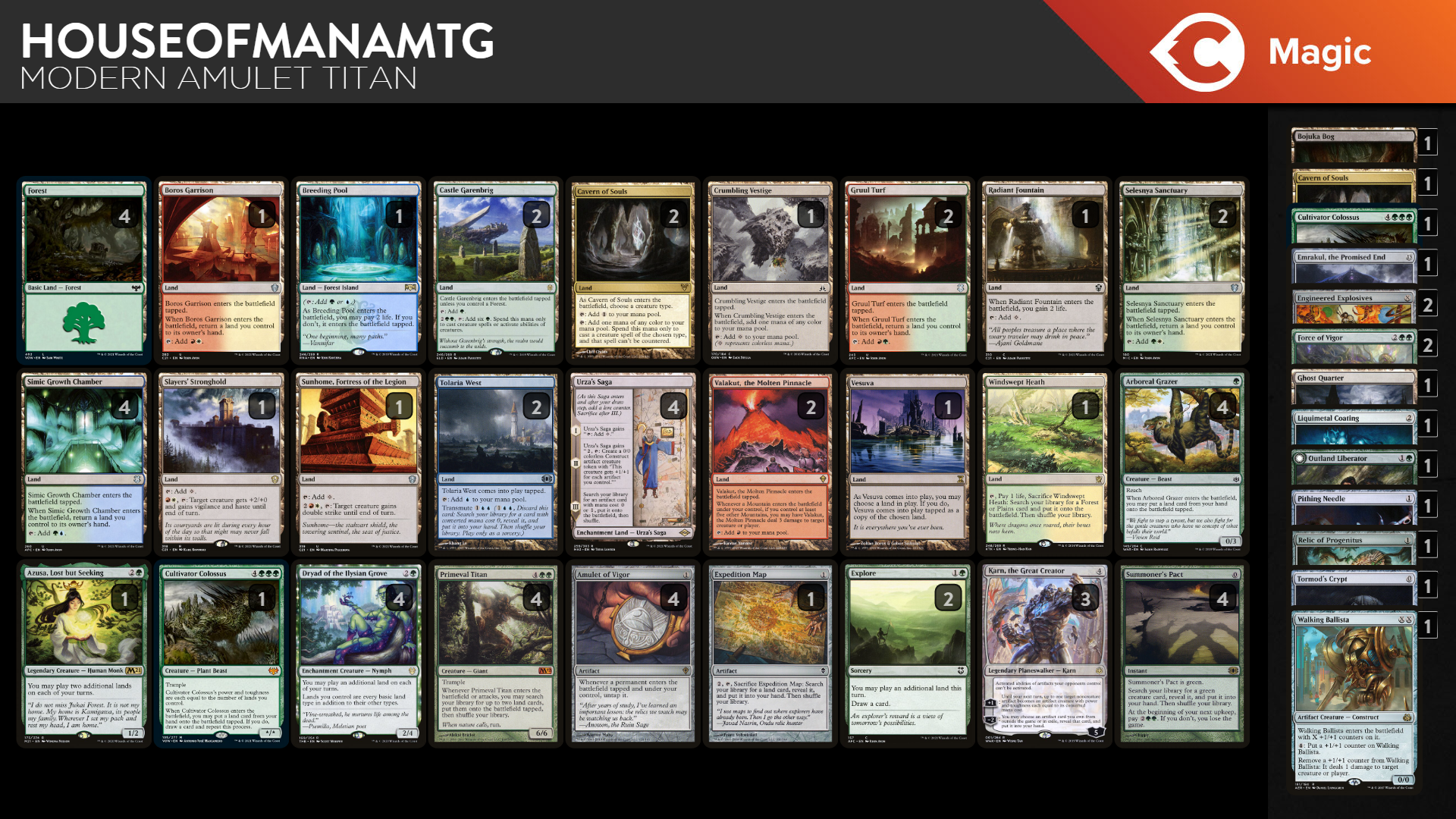 Modern Amulet Titan with Cultivator Colossus - Deck Guide Update ...