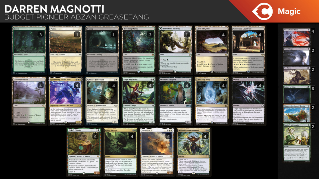 The Rat Race - MTG Budget Pioneer Abzan Greasefang Deck Guide | TCGplayer