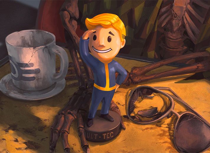 Luck Bobblehead - Universes Beyond: Fallout - Magic: The Gathering ...