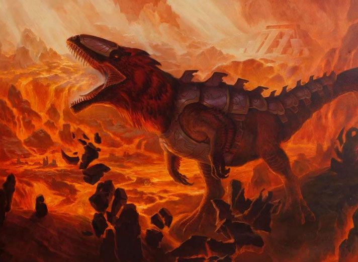Trumpeting Carnosaur - The Lost Caverns of Ixalan - Magic: The Gathering