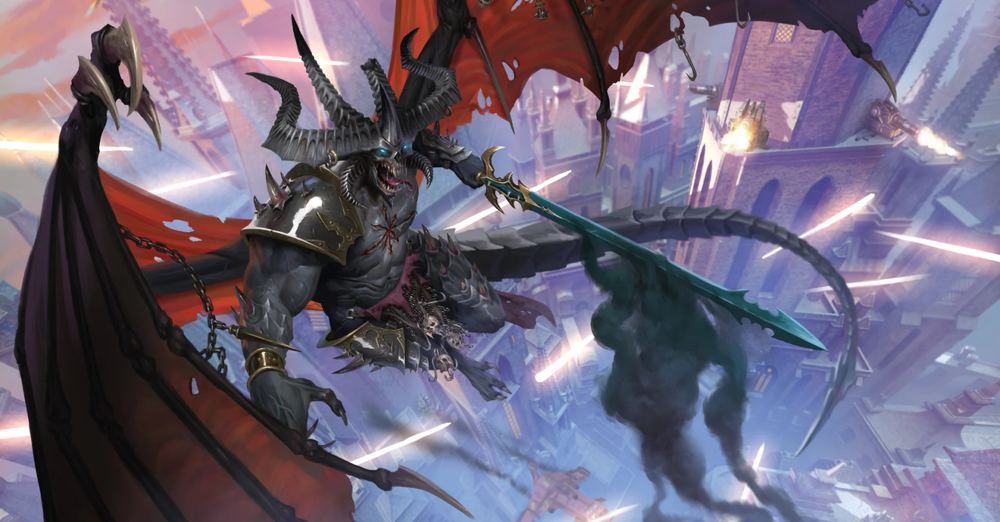 MTG Universes Beyond: Warhammer 40K Bel'Lakor Demon Tribal Upgrade ...